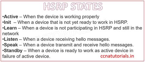 Hot Standby Router Protocol HSRP In Networking CCNA TUTORIALS