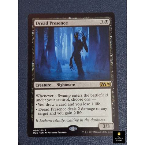 Magic The Gathering Mtg Card Game Dread Presence Black Id