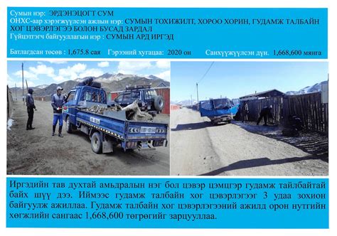 Сумын Орон нутгийн хөгжлийн сангийн 2020 оны тайлан