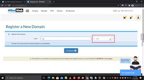 How To Register A New Domain From Milesweb Client Area