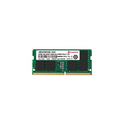 Ddr4 3200 So Dimm Jetram Transcend Information Inc