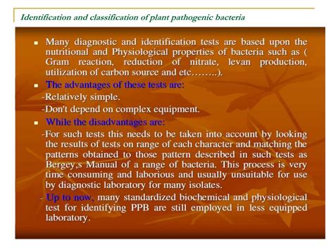 Chapter 3 Plant Pathogenic Bacteria Identification And Classificationppt