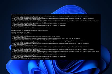 3 Ways To Fix Importerror The Specified Module Could Not Be Found