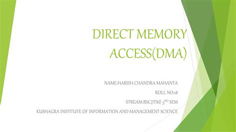 Direct Memory Access Ppt