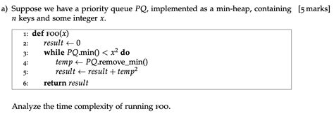 solved a suppose we have a priority queue pq implemented