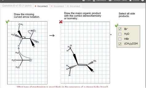 solved draw the missing curved arrow notation draw the