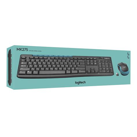 Buy Logitech Mk275 Wireless Keyboard And Mouse Combo Spill Resistant Black Online Croma