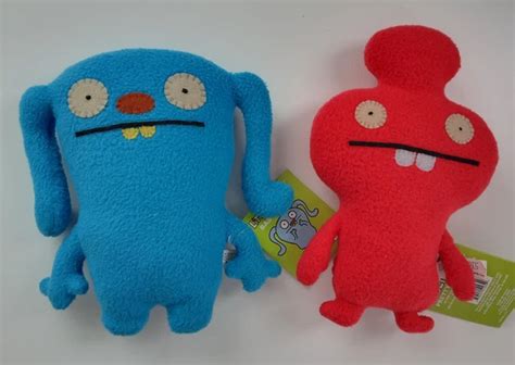 Little Ugly Doll Basheeshee And Mynus 7 Soft Plush Toy Lot Uglydolls