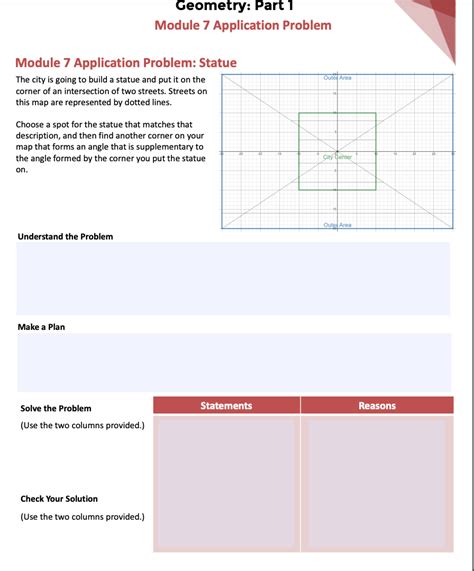 Solved Geometry Part Module Application ProblemModule Chegg