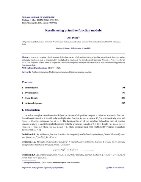 pdf results using primitive function module
