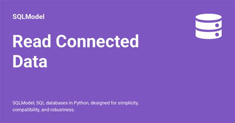 读取关联数据 Sqlmodel Sqlmodel 中文 读取关联数据 Sqlmodel Sqlmodel 中文