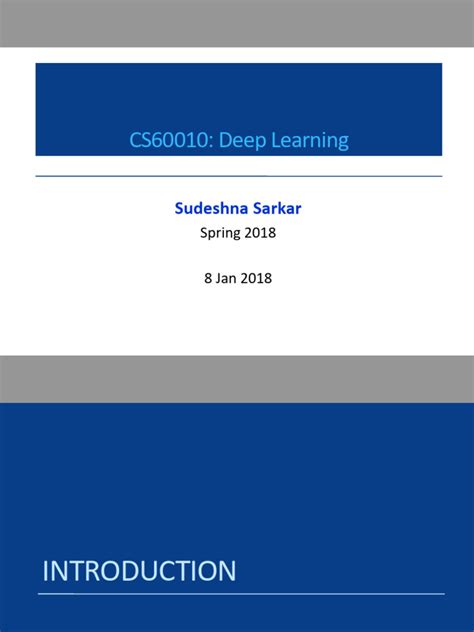 Lec 1 Pdf Deep Learning Machine Learning