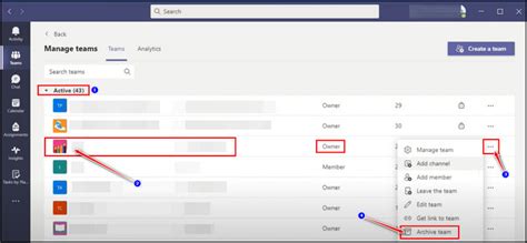 How To Archive Team In Microsoft Teams Freeze Team Activity