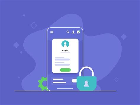 Premium Vector Log In User Account Concept Flat Design