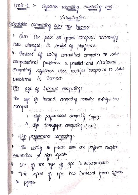 Cloud Computing Unit 1 Unit Systems Modelling Clustering And Virtualization Dscalable
