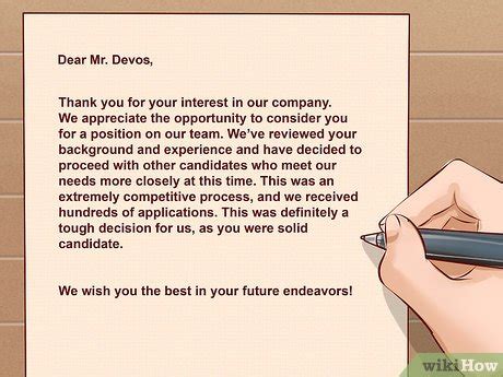 How To Write A Rejection Letter Steps With Pictures