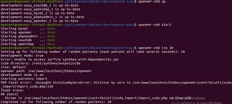 Openemr Cmd For Generating Random Patients Using Synthea Management