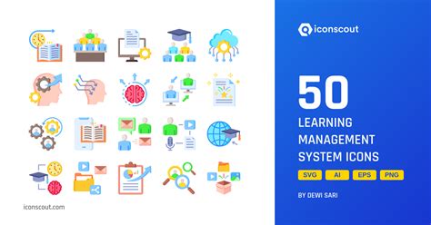 Learning Management System Icon Pack 50 Free Download Business Icons