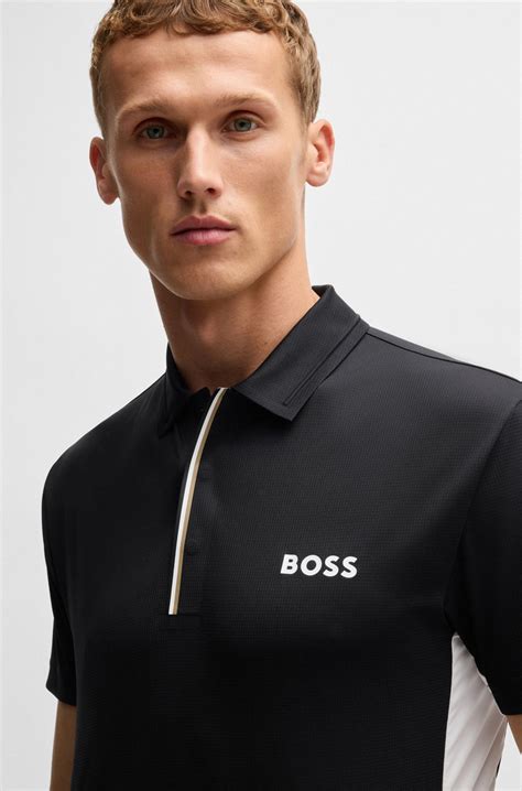Boss Active Paddy Polo Shirt Black