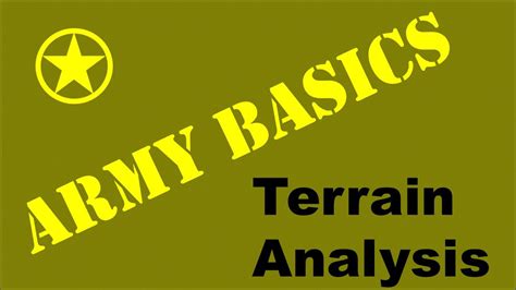 Terrain Analysis [army Basics] Youtube