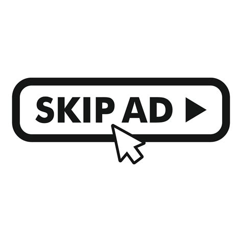 Mouse Cursor Clicking Skip Ad Button 52439130 Vector Art At Vecteezy