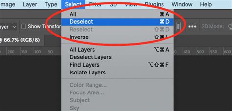 How To Deselect In Photoshop Pixel And Bracket