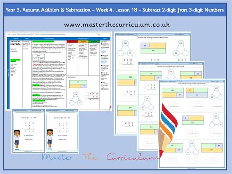 Year 3 Addition And Subtraction Lesson 18 Subtract 2 Digit From 3 Digit Numbers Master The