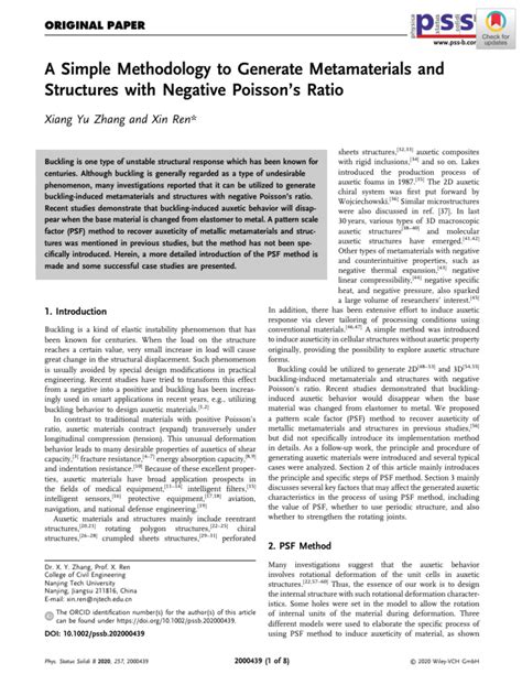 Yu Zhang 2020 Pdf Buckling Deformation Engineering