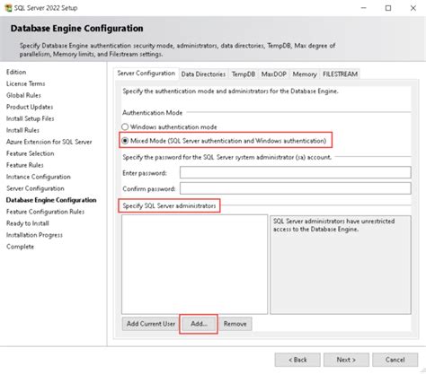 installing sql server 2022 or sql server 2022 express software