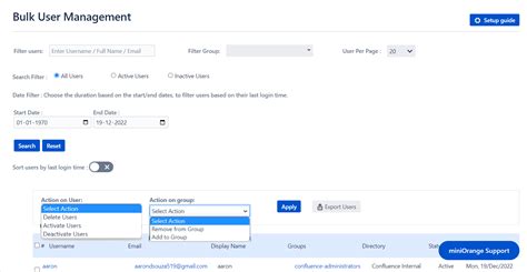 bulk user management confluence bulk management into confluence