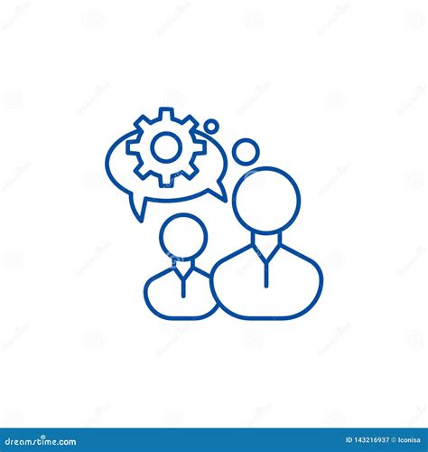 Engineering Thinking Line Icon Concept Engineering Thinking Flat Vector Symbol Sign Outline
