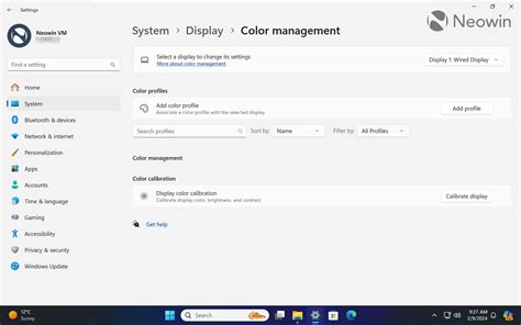 Windows 11 Is Getting A New Settings Section For Managing Color Profiles Neowin