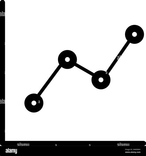 Increasing Chart Icon Stock Price Fluctuation Editable Vector Stock