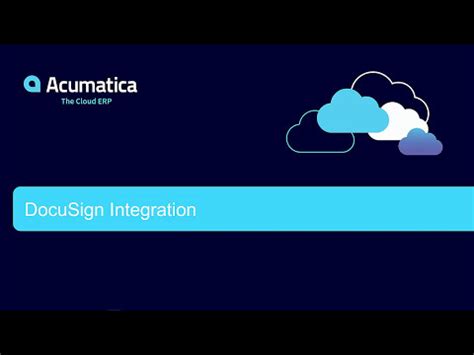 Acumatica ESign Marketplace Acumatica Cloud ERP