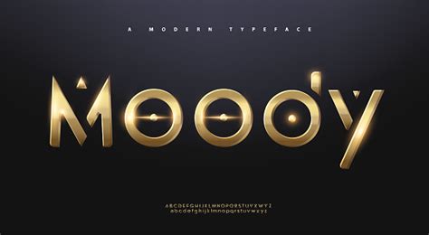 스포츠 현대 알파벳 골드 글꼴 타이포그래피 3d 도시 스타일 알파벳에 대한 스톡 벡터 아트 및 기타 이미지 알파벳 컴퓨터 글자 0명 Istock