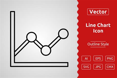 Vector Line Chart Outline Icon Graphic By Muhammad Atiq Creative Fabrica