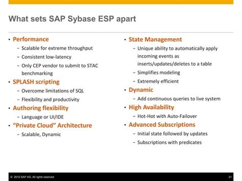 Sap Sybase Event Streaming Processing Pdf Databases Computer Software And Applications