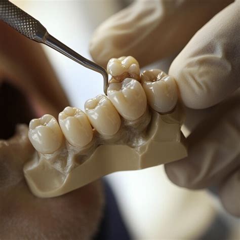 Premium Photo Image Of A Dentist Fitting A Dental Bridge To Replace
