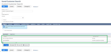 Saved Search Importing NetSuite Customers