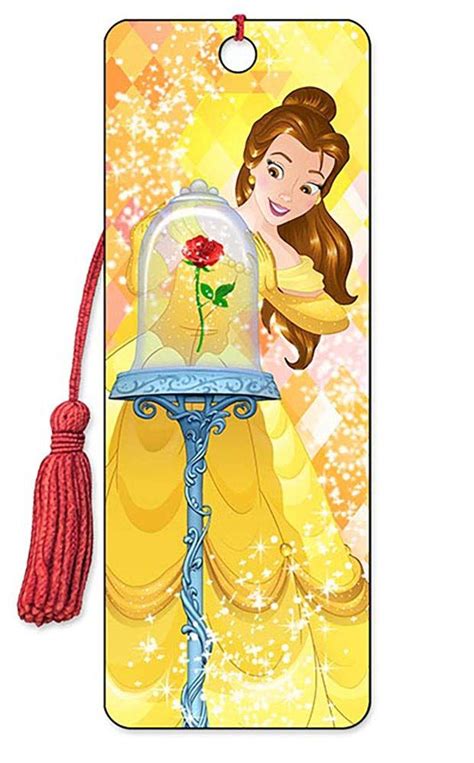 3d Disney Princess Bookmarks By Artgame Belle Rose Disney