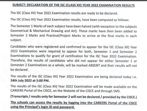 ISC Th Result Declared LIVE CISCE Released ISC Class Result At Cisce Org