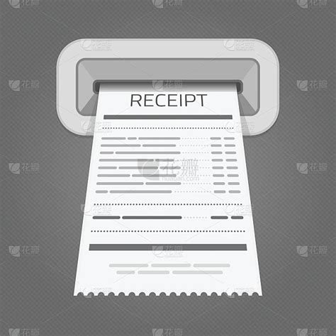 销售打印收据。素材 花瓣网
