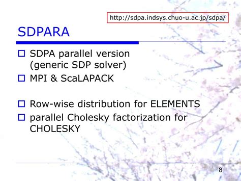 Ppt Parallel Software For Semidefinite Programming With Sparse Schur