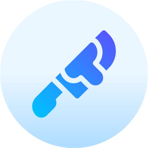 Knife Basic Gradient Circular Icon