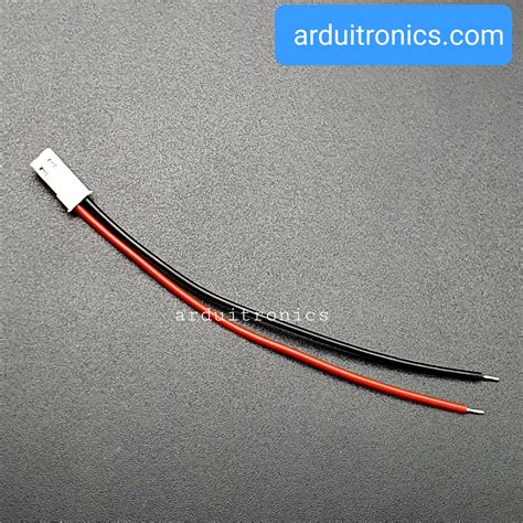 Jst Connector 2pin Plug Male สายต่อ Jst ตัวผู้ พร้อมสายไฟยาว 10cm White Arduino Raspberry