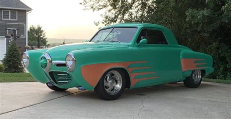 1950 Studebaker Champion Deluxe Business Coupe Modified Street Rod For Sale
