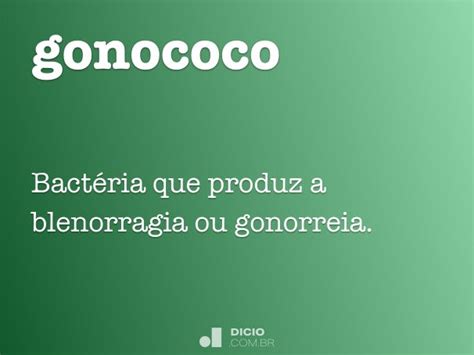 Gonococo Dicio Dicionário Online De Português