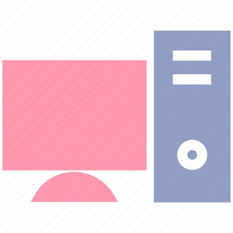 Computer Cpu Desktop Lcd Monitor Pc Screen Icon