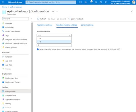 Updating An AzureFunction From Node 14 Ninio S Learning Notes