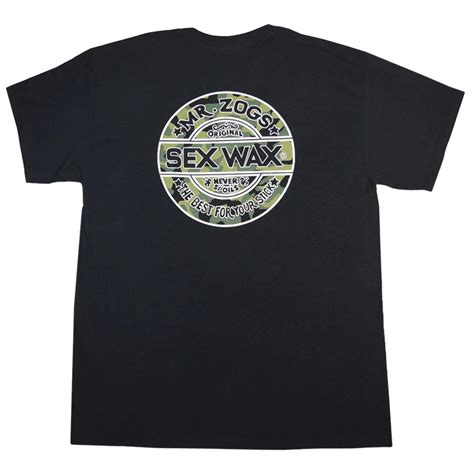 Sex Wax Camo Tee Black Sunset Surf Shop